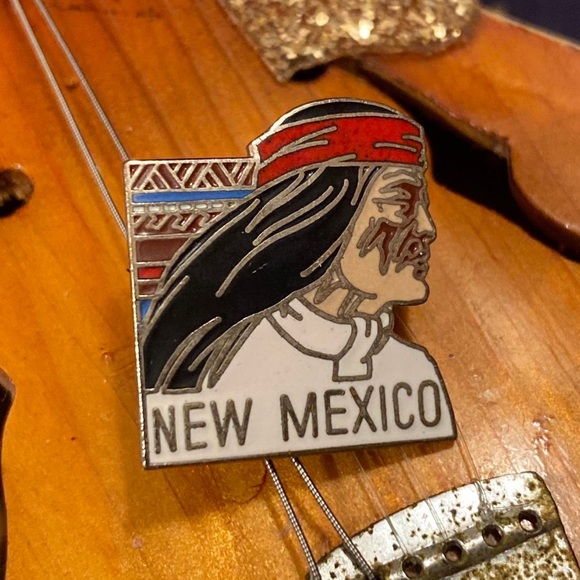 Vintage | Accessories | Vintage 9s New Mexico Native American Hat Lapel ...